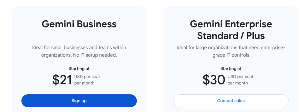 A first look at Gemini Enterprise / Gemini for Business: A review ...